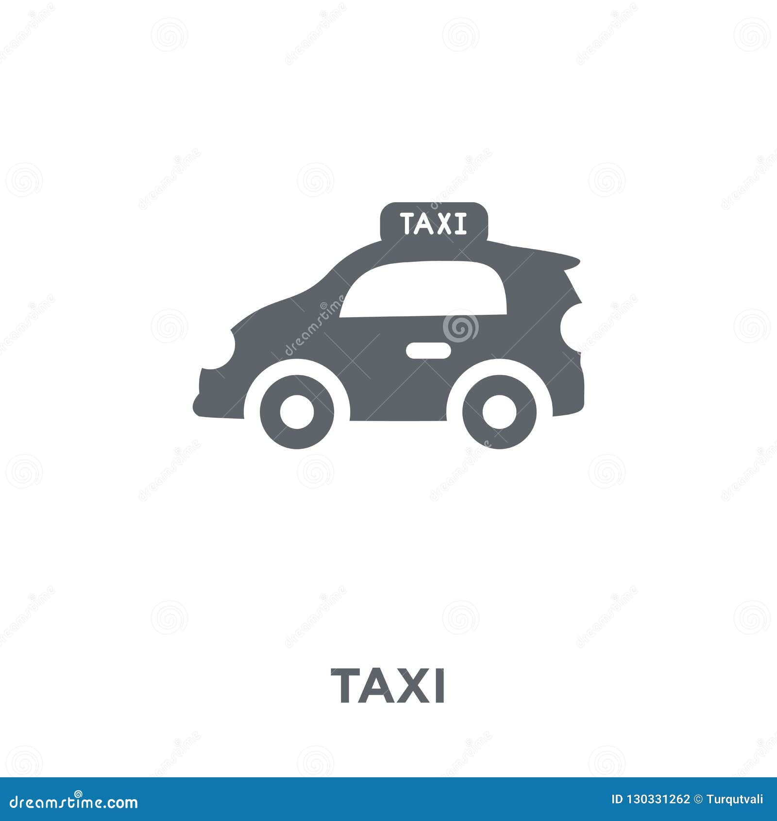 Taxi icon from collection. stock vector. Illustration of taxi - 130331262