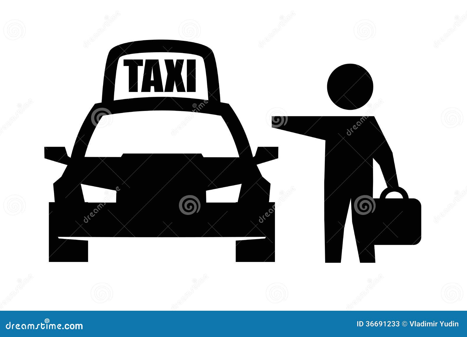 Taxi Car Cab Icon. Cartoon Transportation Collection. Yellow Taxicab ...