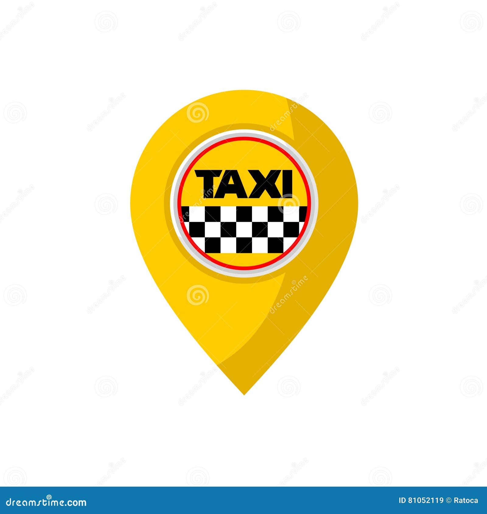 Taxi location point design stock vector. Illustration of sign - 81052119