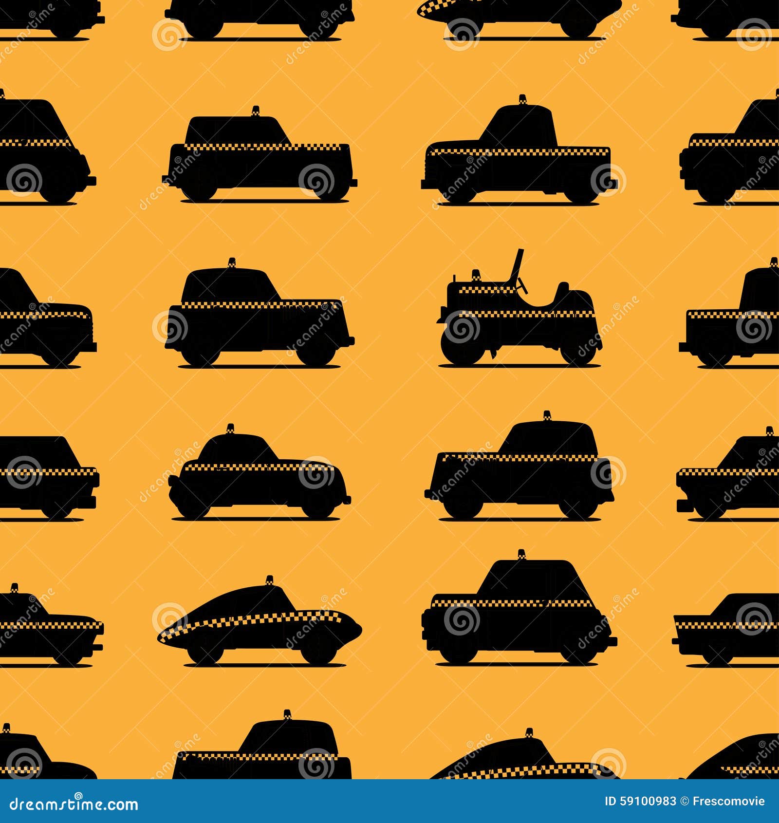 Taxi pattern stock vector. Illustration of journey, backdrop - 59100983