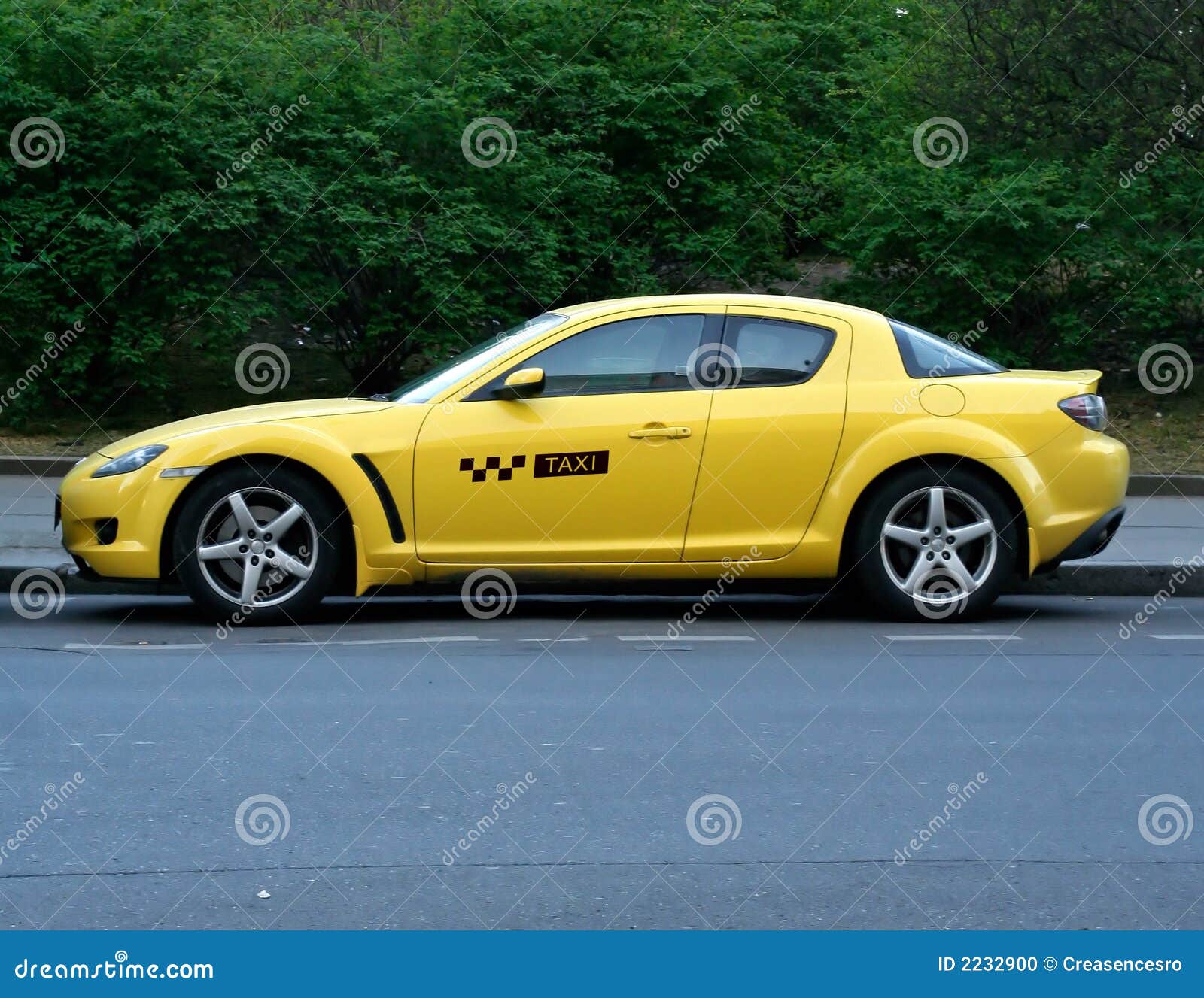 Taxi racer stock photo. Image of bright, sportcar, outdoor - 2232900
