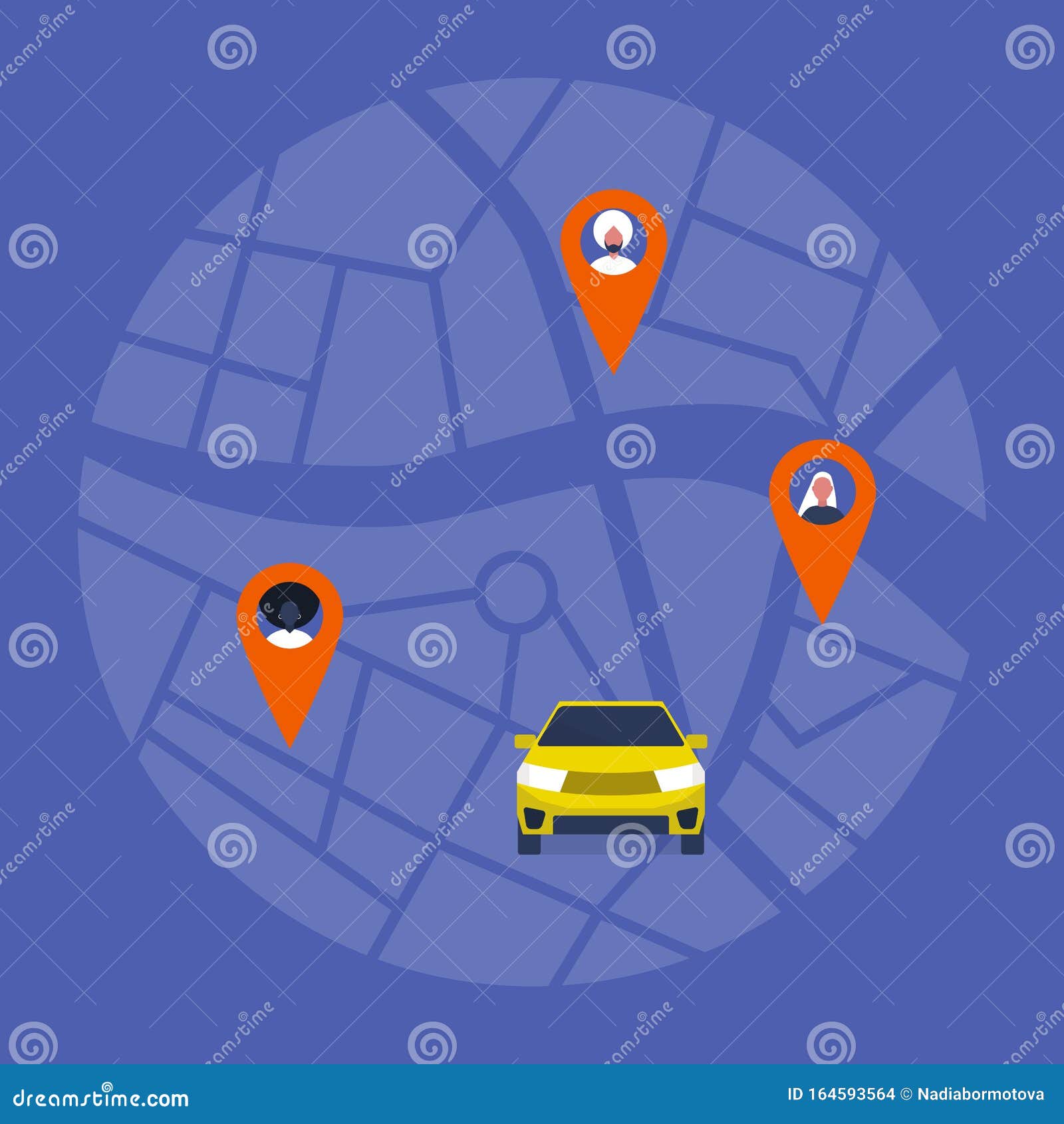Ride Share Map Stock Illustrations – 1,242 Ride Share Map Stock ...