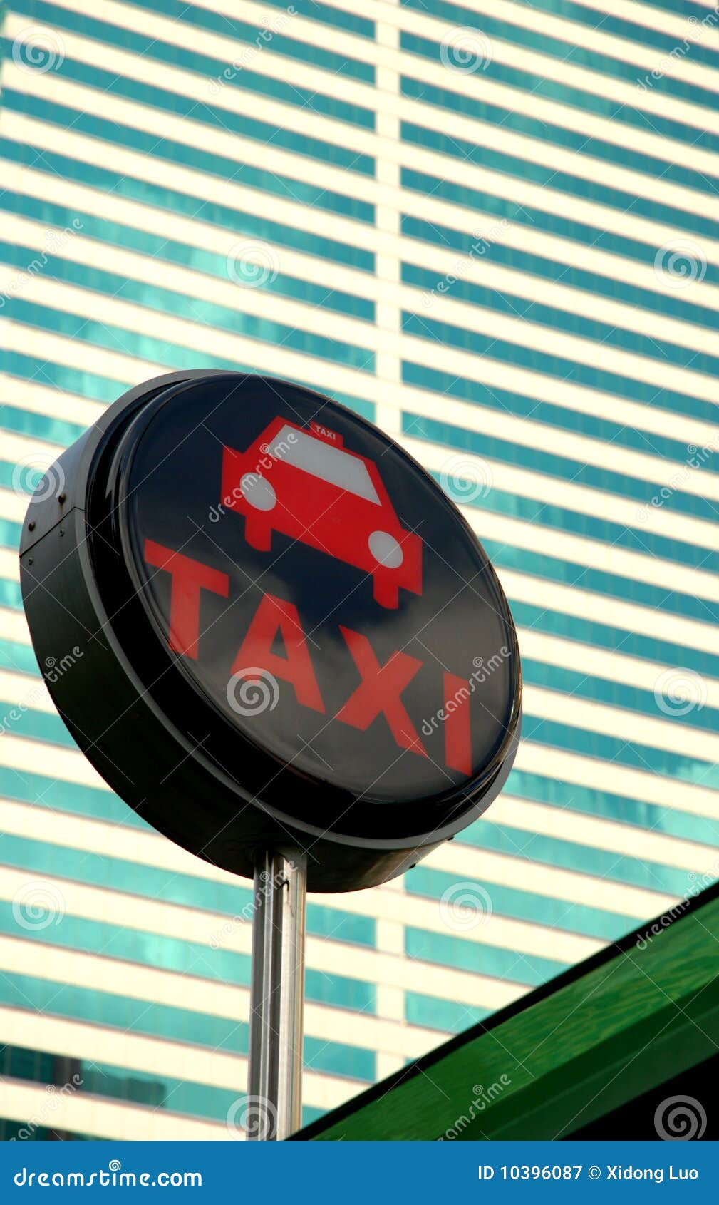 Taxi Sign stock image. Image of sign, station, modern - 10396087