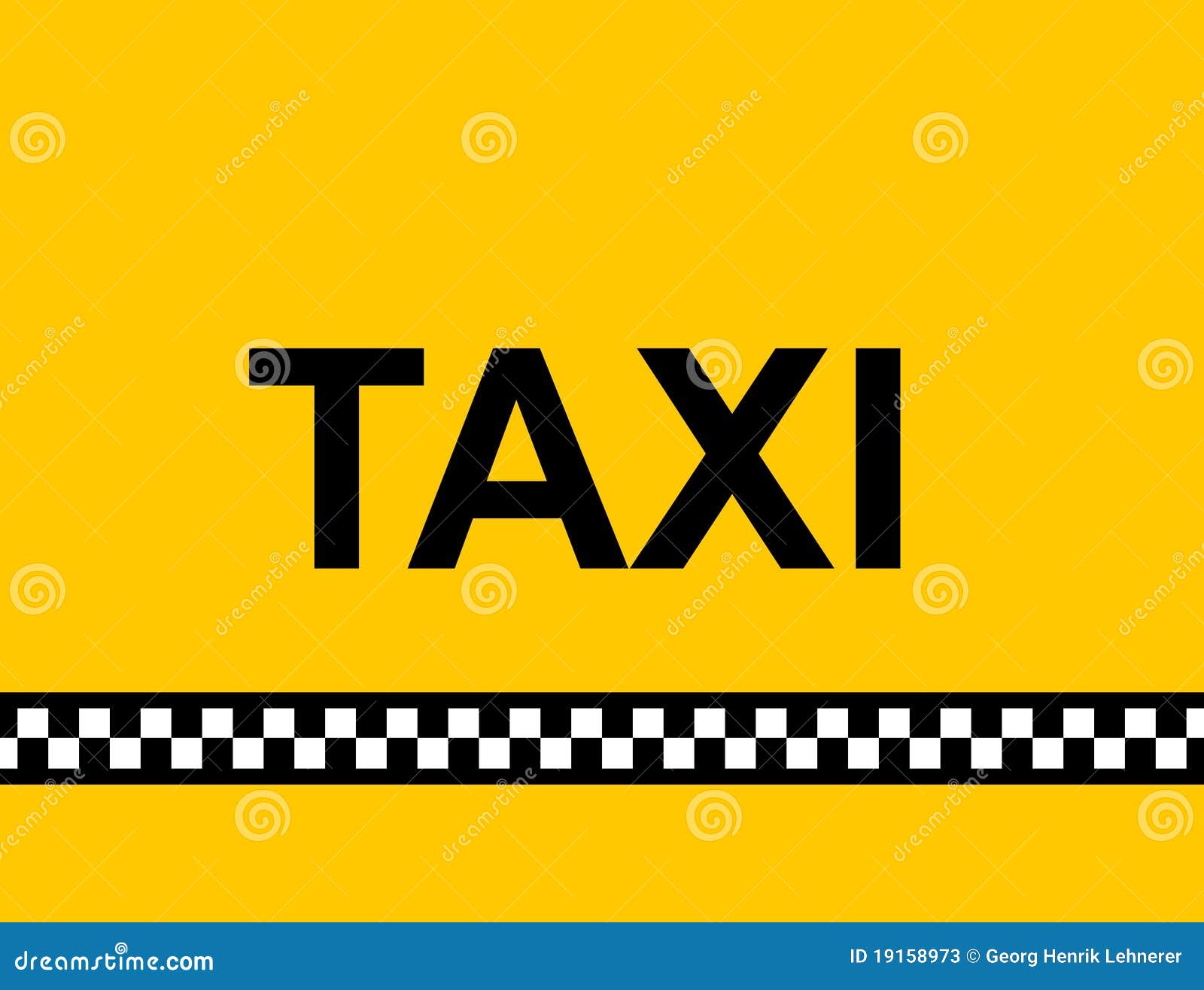 TAXI Sign stock illustration. Illustration of driver - 19158973