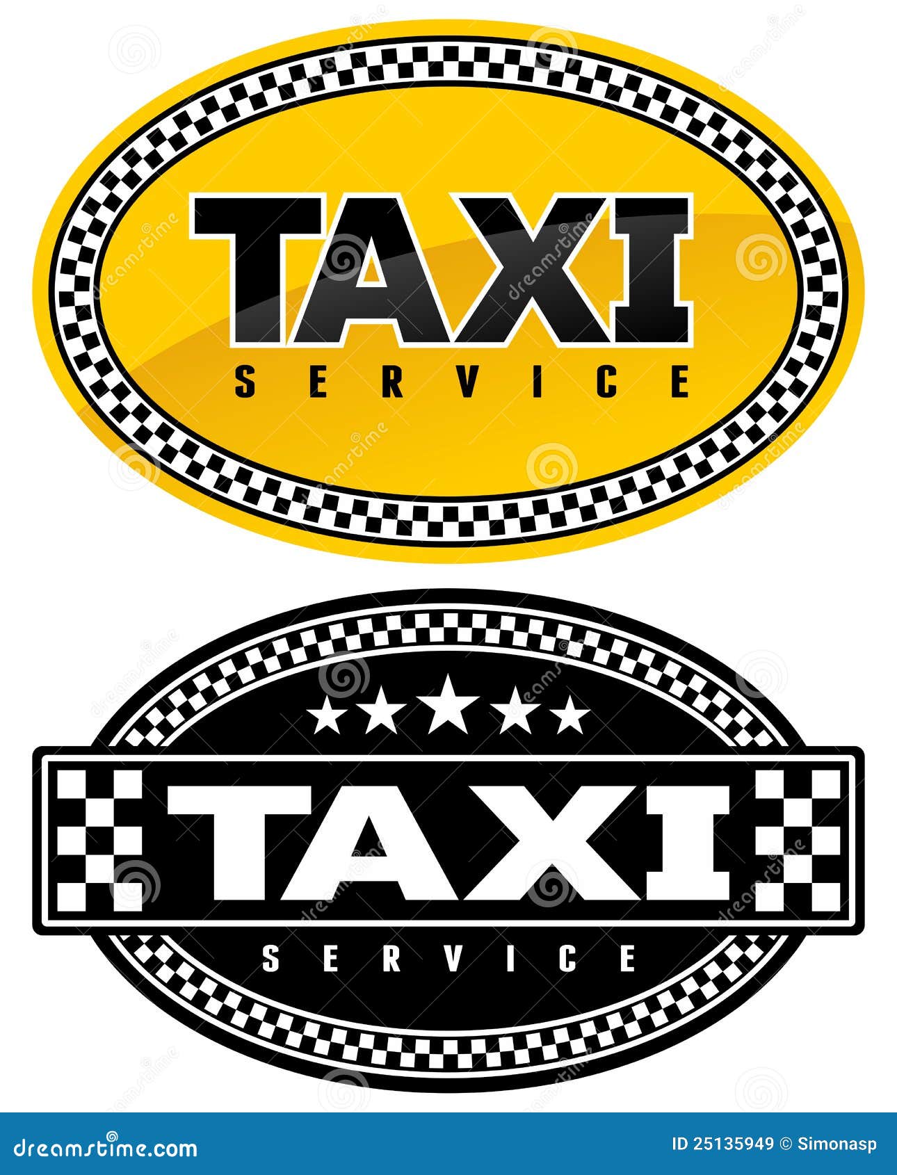 Taxi sign stock vector. Illustration of label, service - 25135949