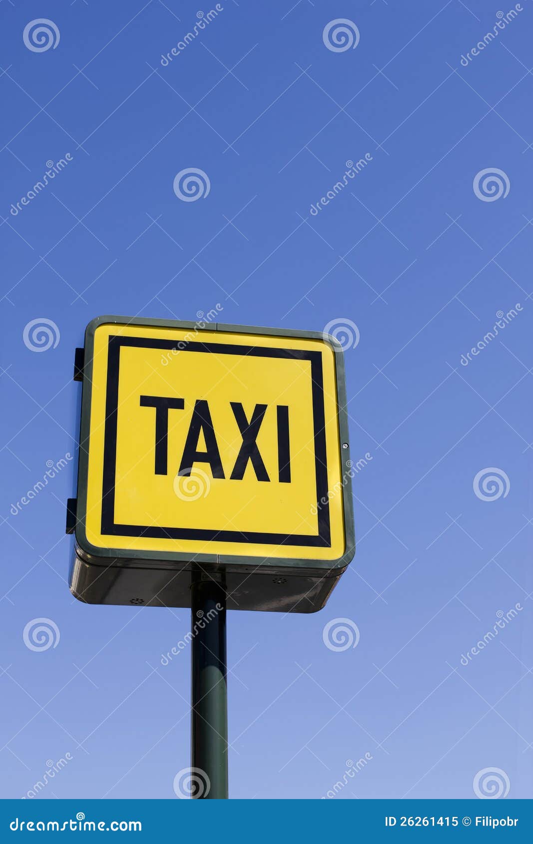 Taxi sign stock image. Image of stand, traffic, letters - 26261415