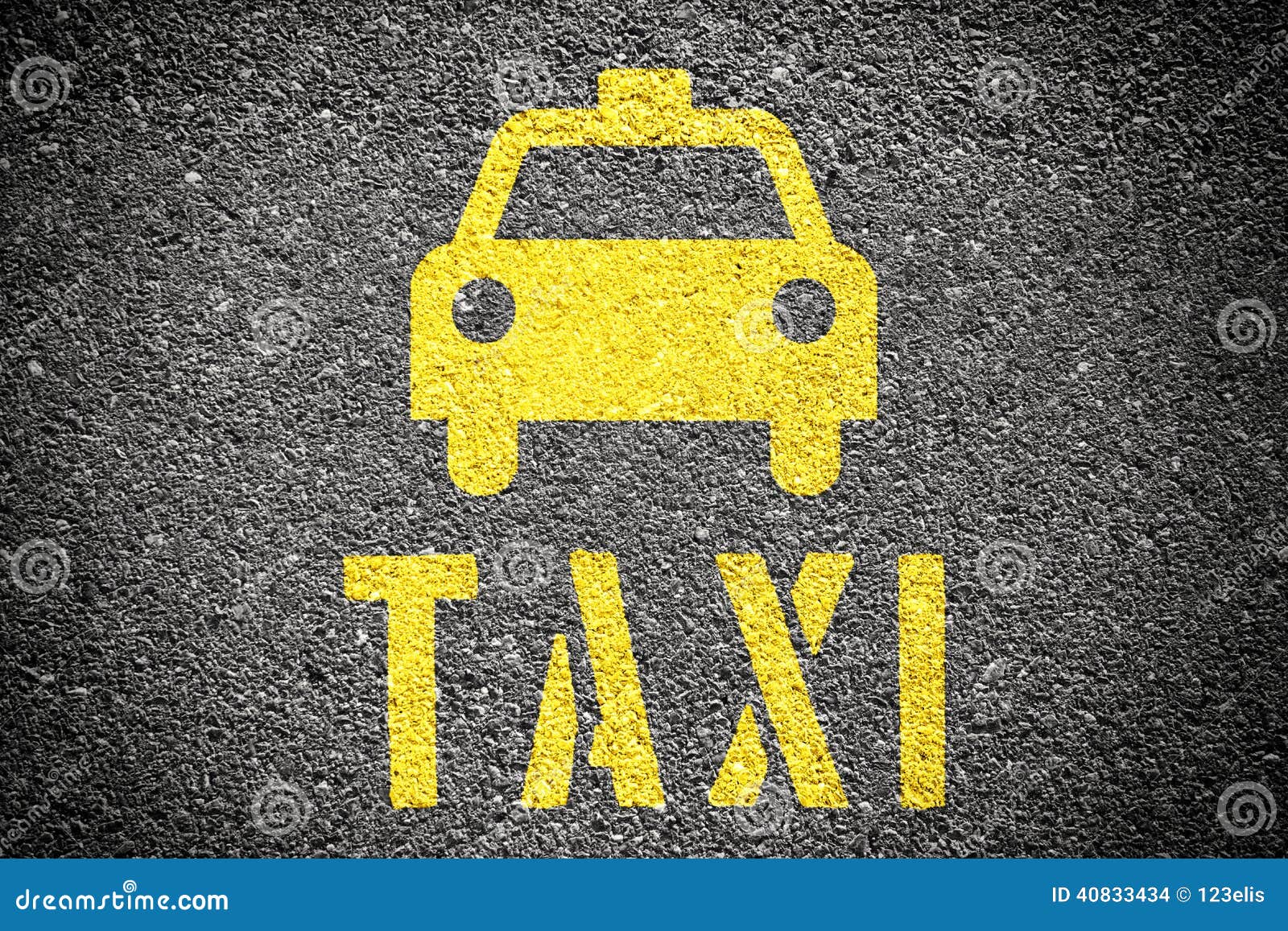 Taxi Sign stock photo. Image of gray, sign, yellow, loading - 40833434