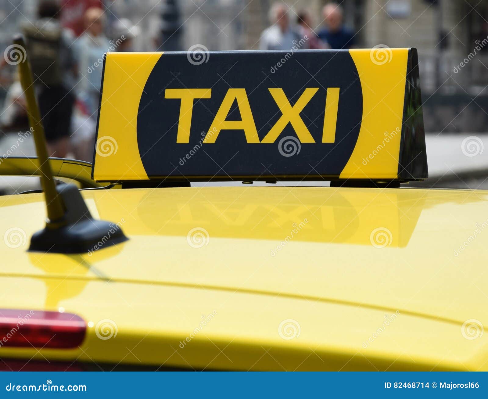 Taxi sign of a car stock photo. Image of land, transport - 82468714