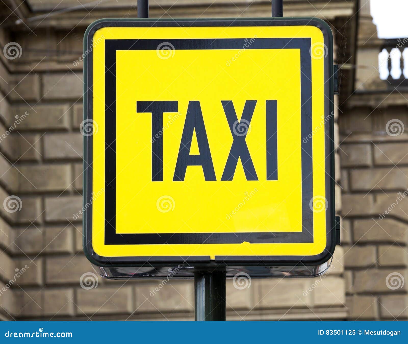 Taxi Sign stock image. Image of travel, hire, street - 83501125