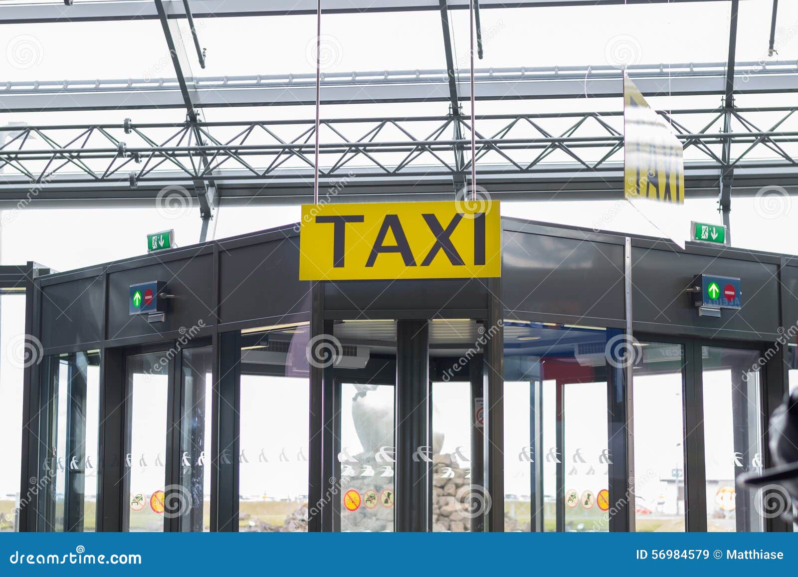 Taxi sign stock image. Image of airport, auto, outdoors - 56984579