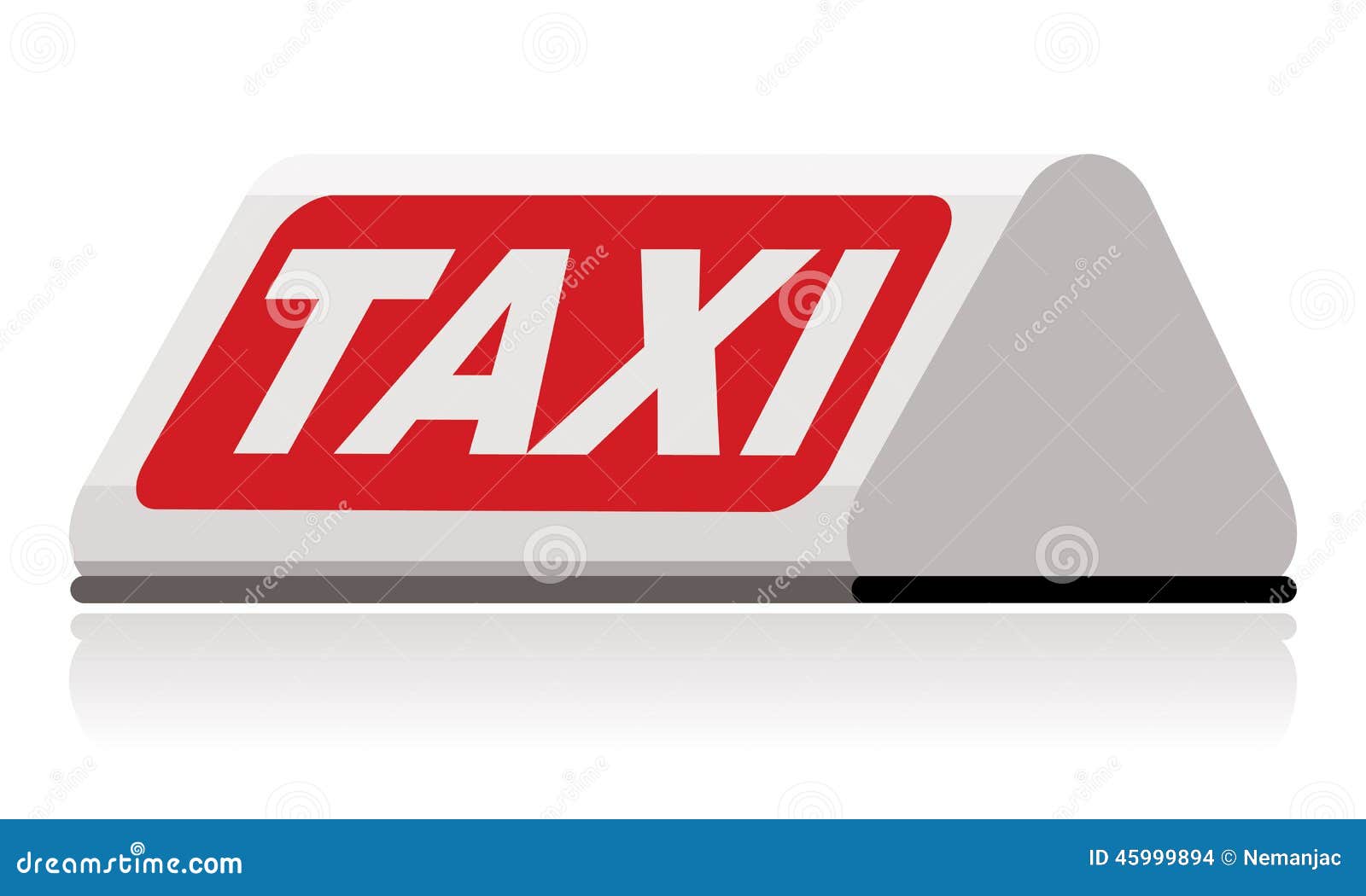 Taxi sign stock illustration. Illustration of background - 45999894