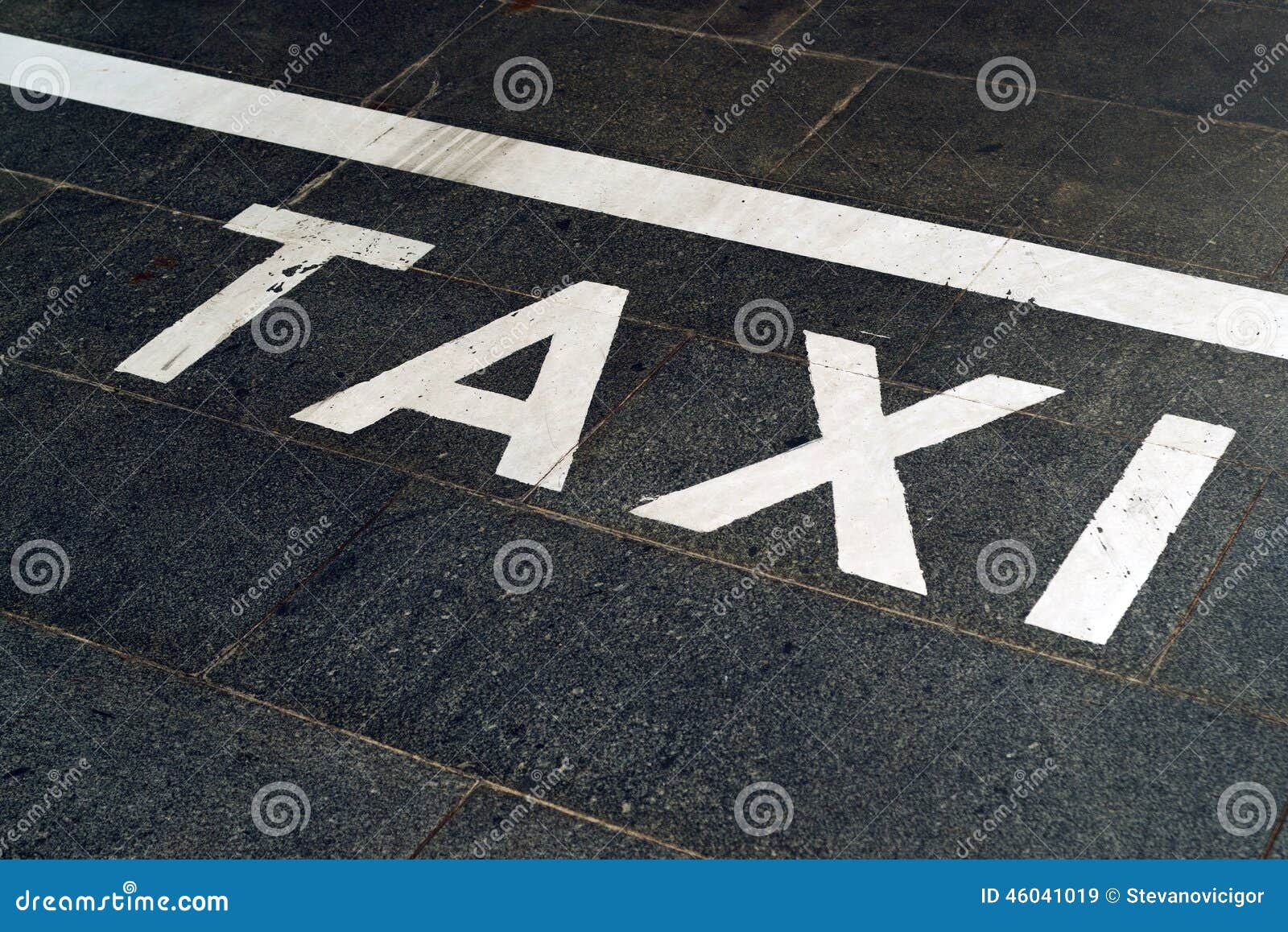 Taxi Stand Sign on the Road Stock Image - Image of traffic, symbol ...