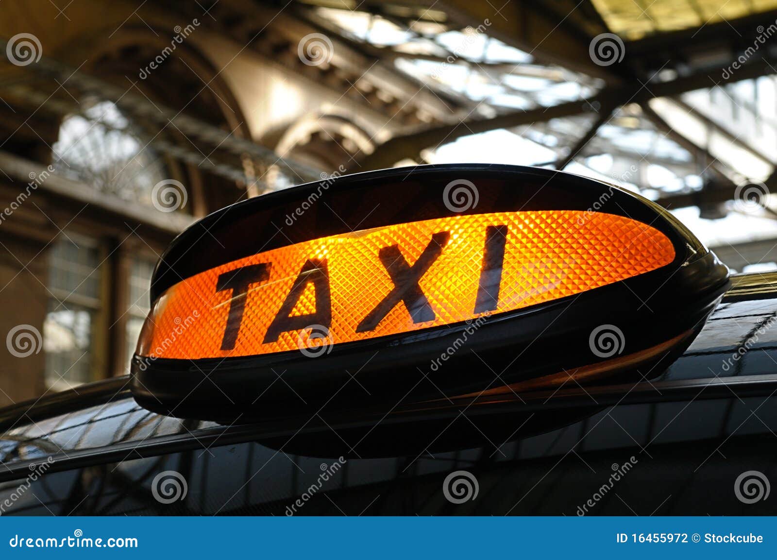 Taxi at the Station stock photo. Image of carriage, color - 16455972