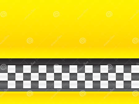 Taxi stripe stock vector. Illustration of yellow, background - 16756571