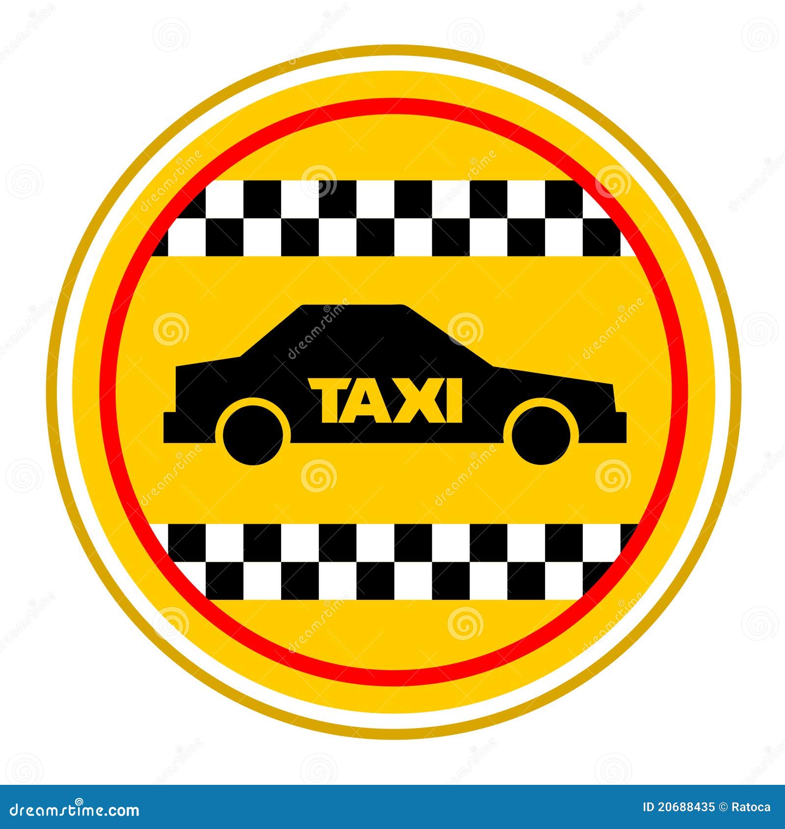 Taxi Symbol Royalty Free Stock Photo - Image: 20688435