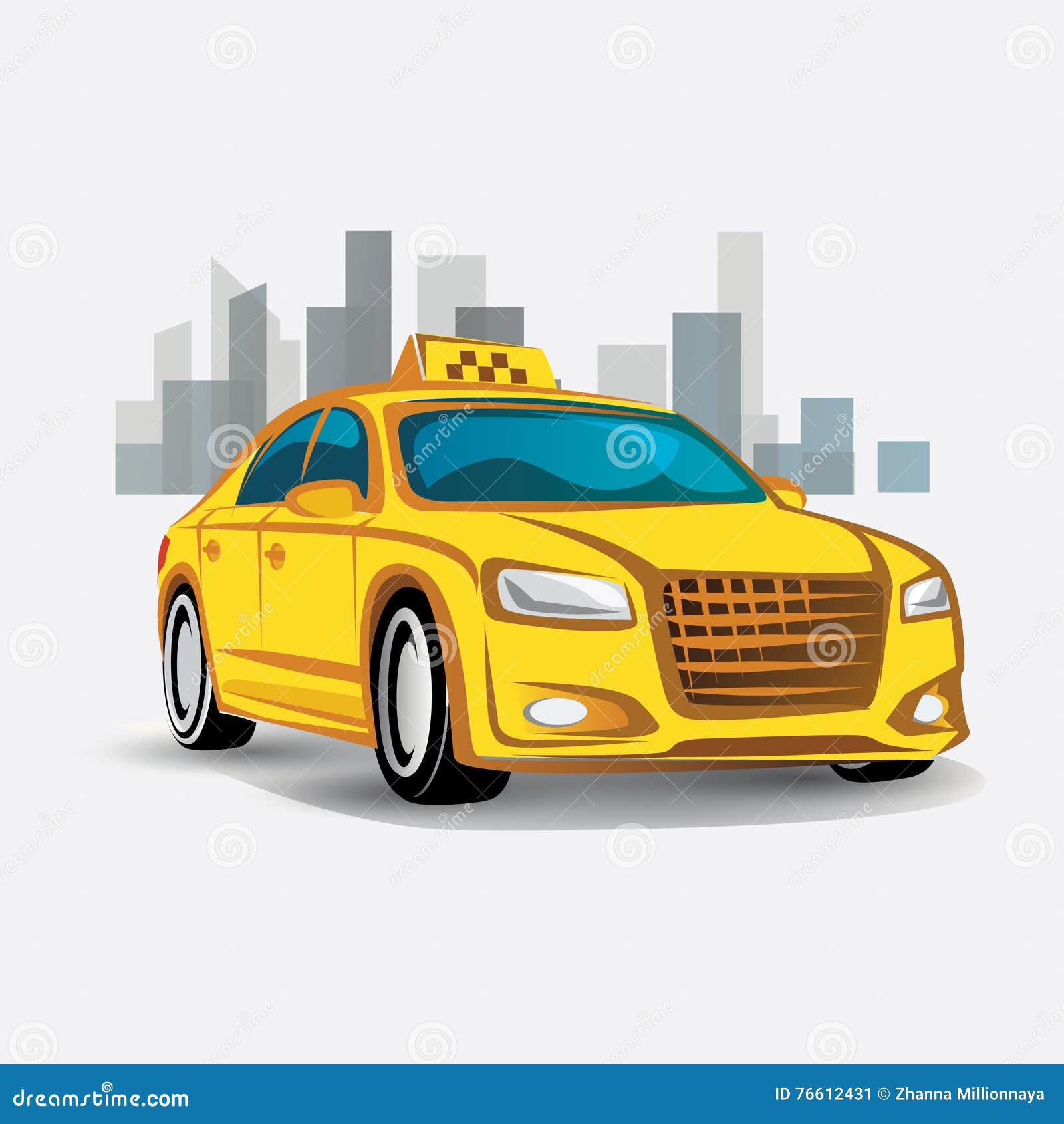 Taxi symbol stock vector. Illustration of vehicle, wheel - 76612431
