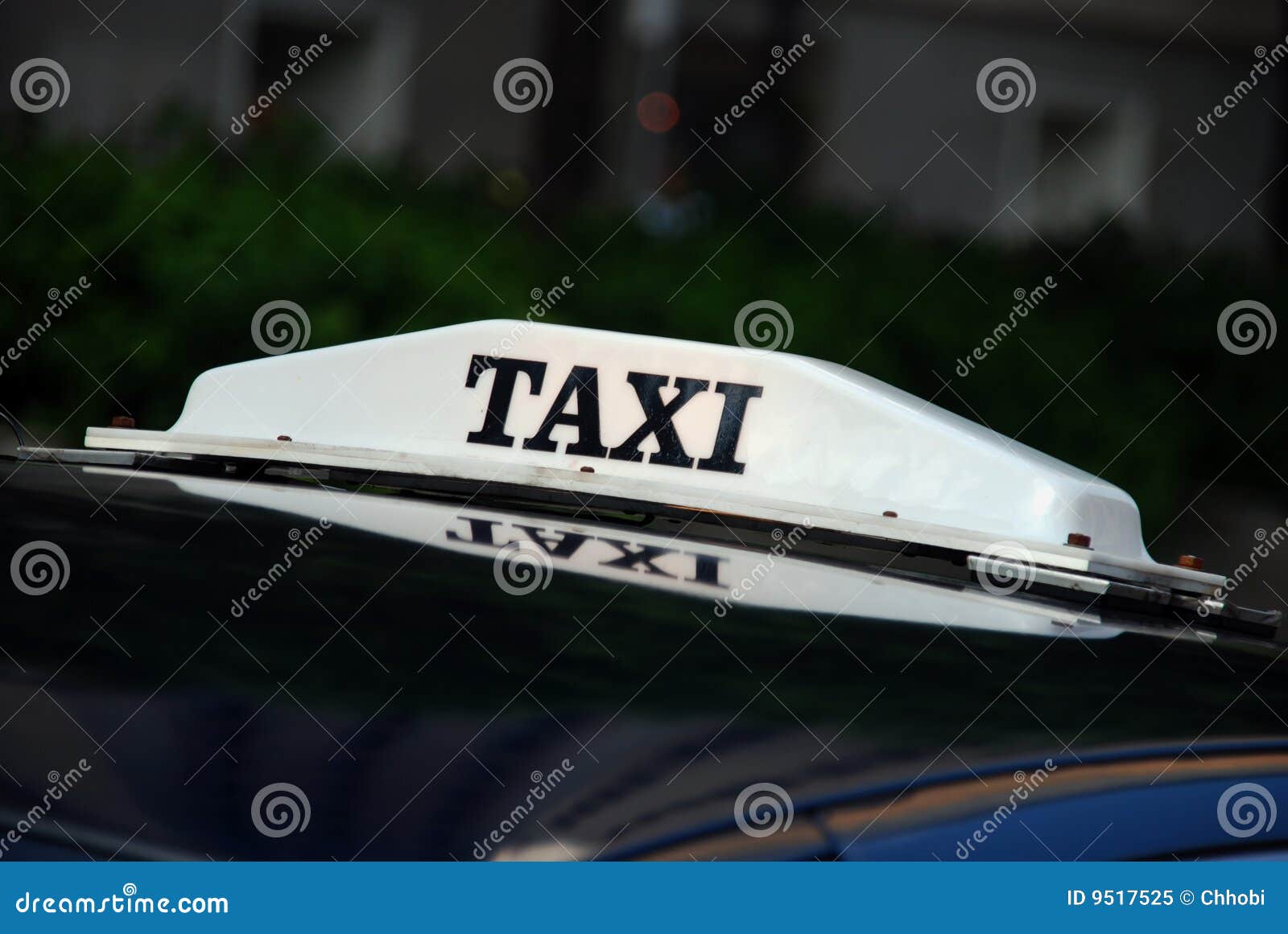Taxi Waiting at Night for Passengers Stock Image - Image of cabbie ...