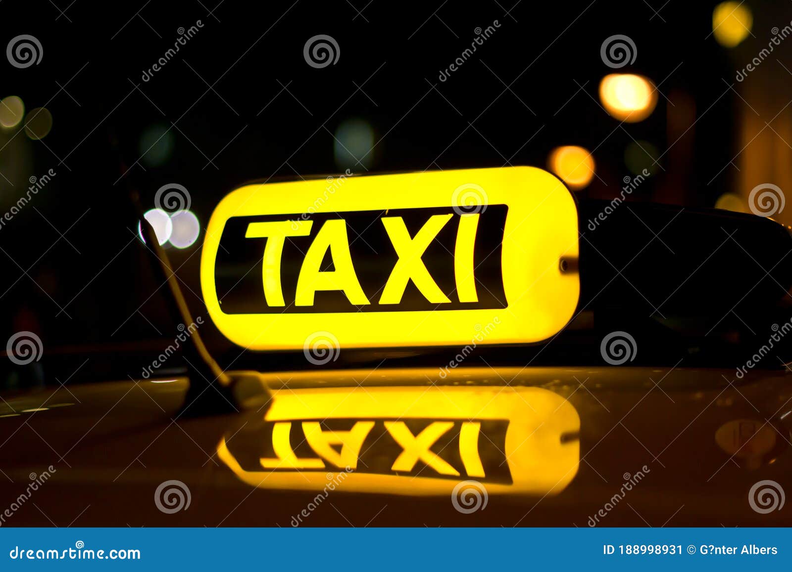 Taxi sign stock image. Image of transport, lift, sign - 188998931