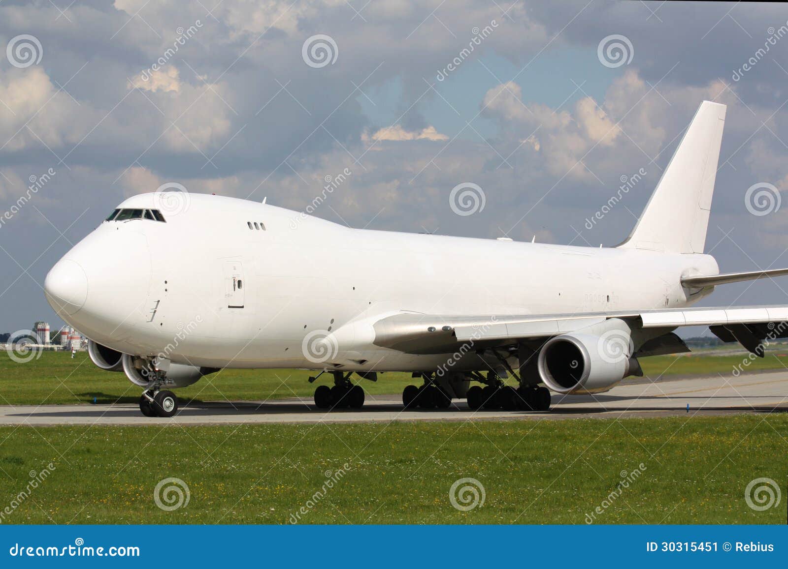 White plane stock image. Image of jumbo, carrier, business - 30315451