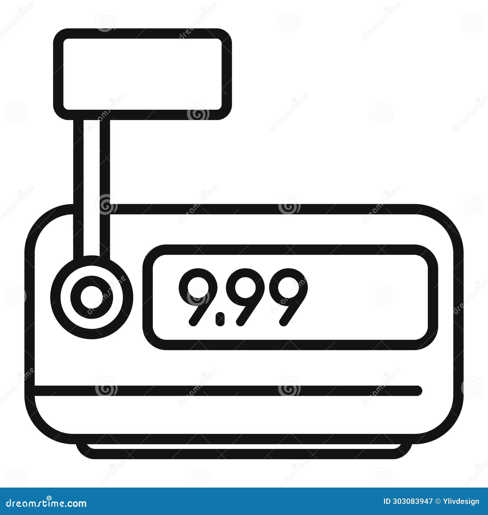 Taximeter Accessory Icon Outline Vector. Cab Meter Face Stock Vector ...