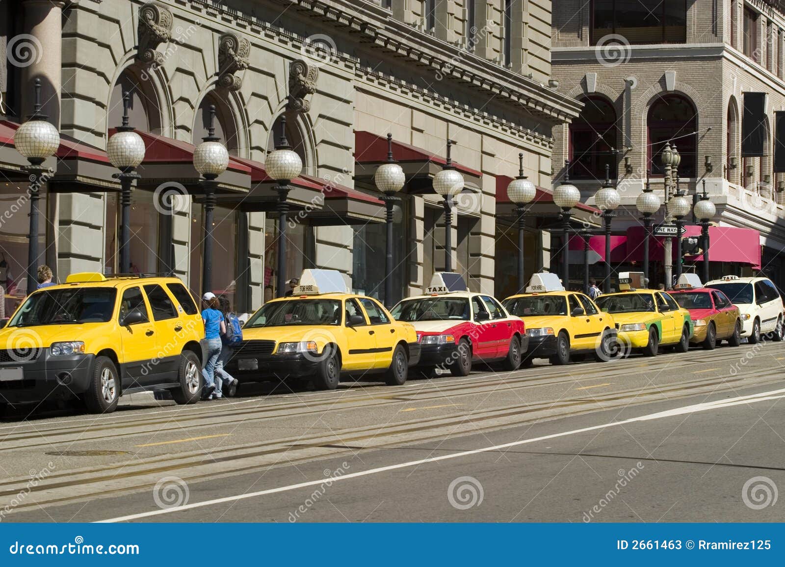 Taxis stock image. Image of yellow, street, transportation - 2661463