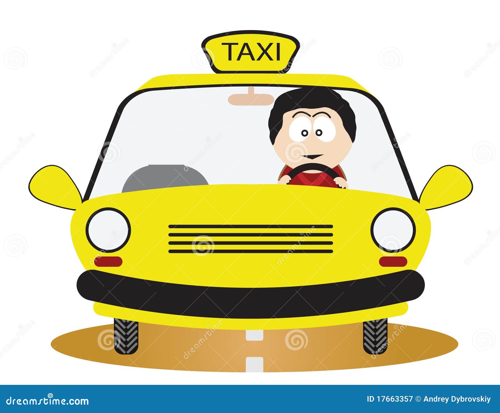 Taxista ilustración del vector. Ilustración de funcionamiento - 17663357