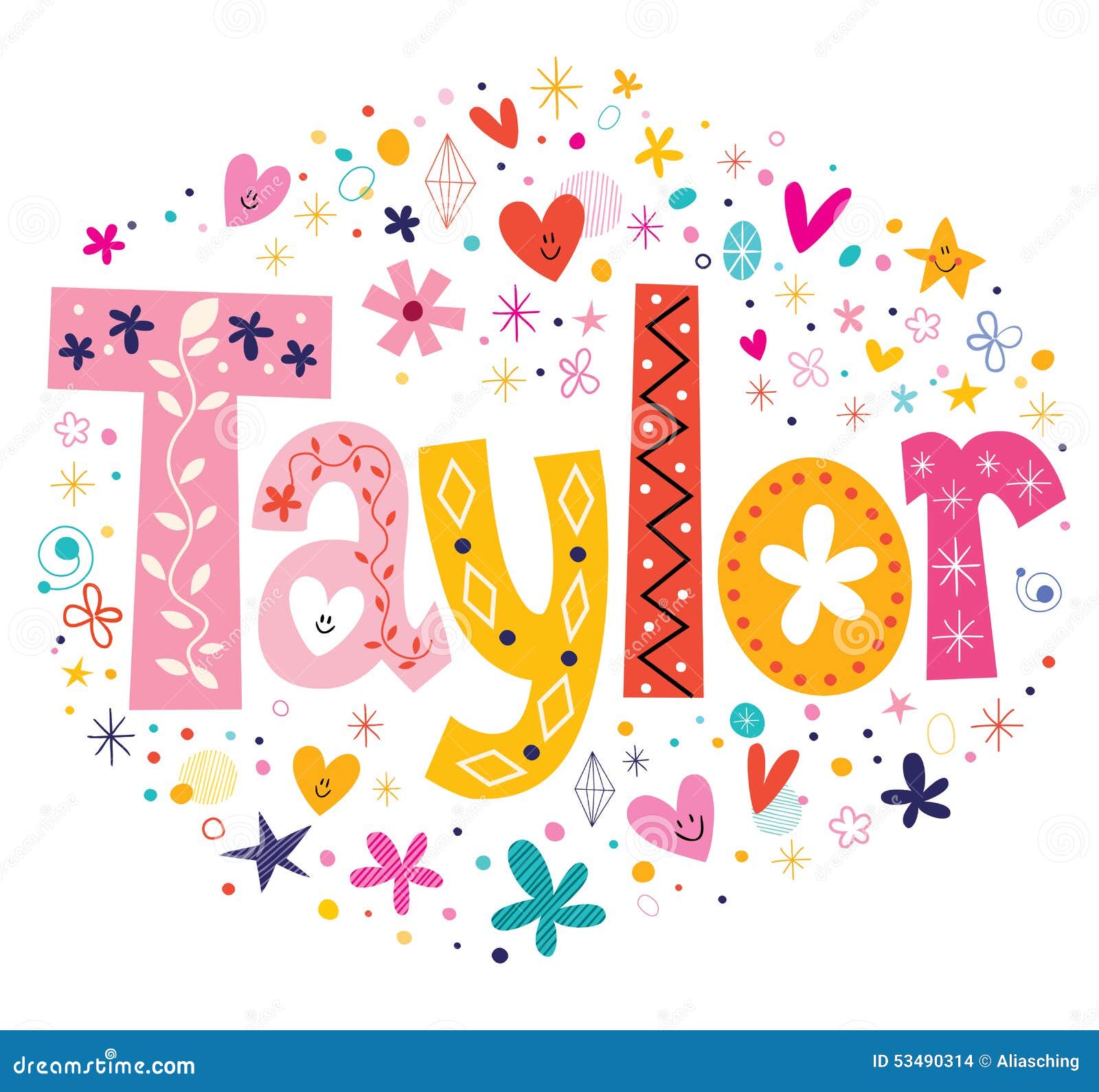 Kim Girls Name Vector Illustration | CartoonDealer.com #53494742