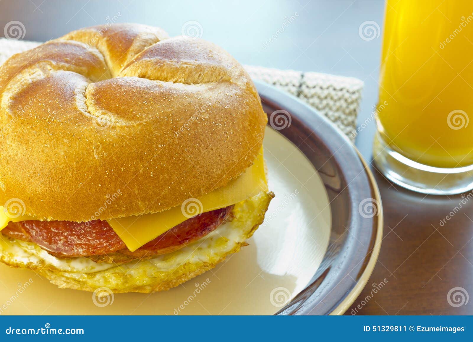Taylor Ham Breakfast Sandwich Stock Image - Image of delicious, pepper ...