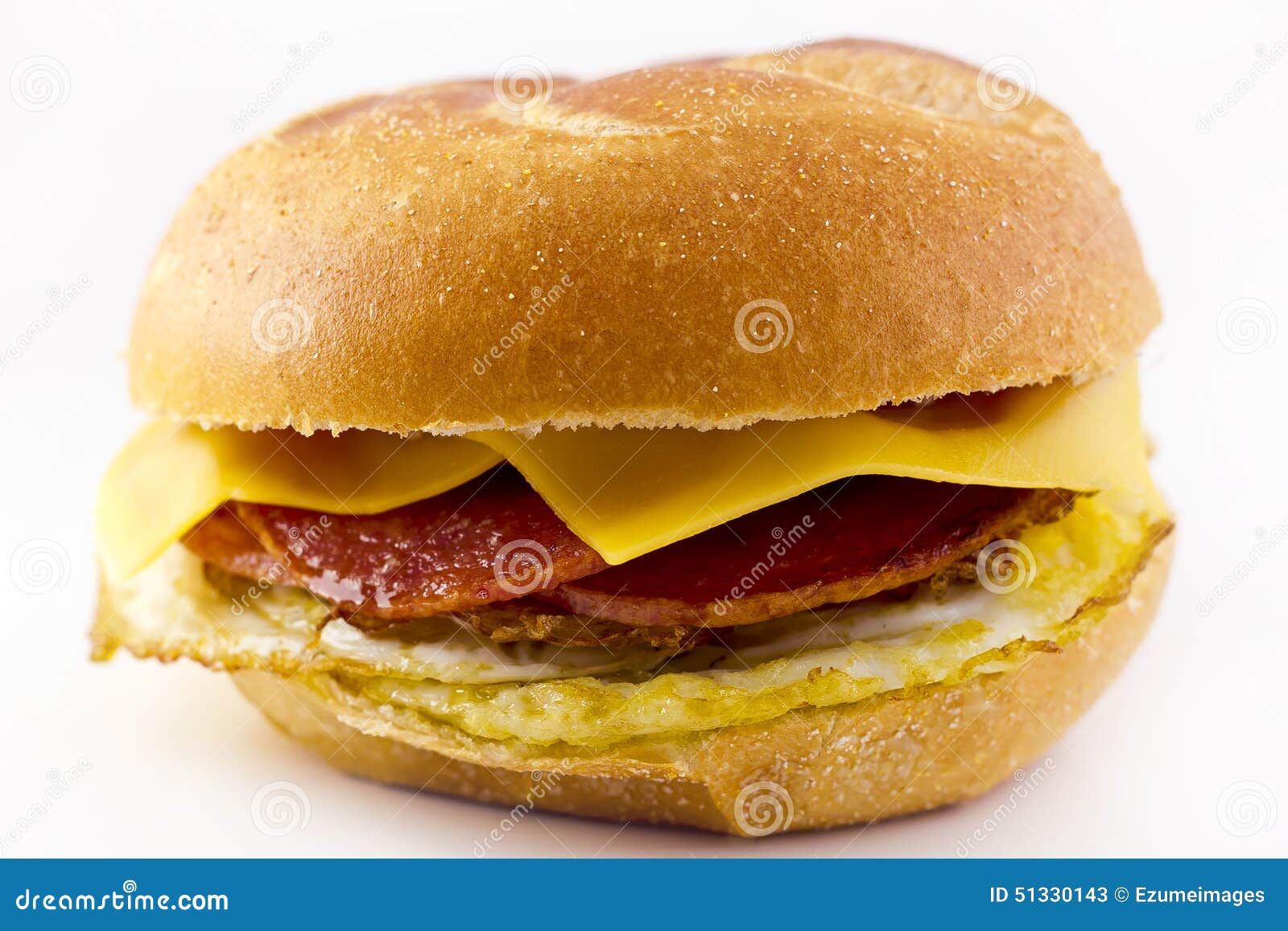 Taylor Ham Breakfast Sandwich Stock Image - Image of salt, diet: 51330143