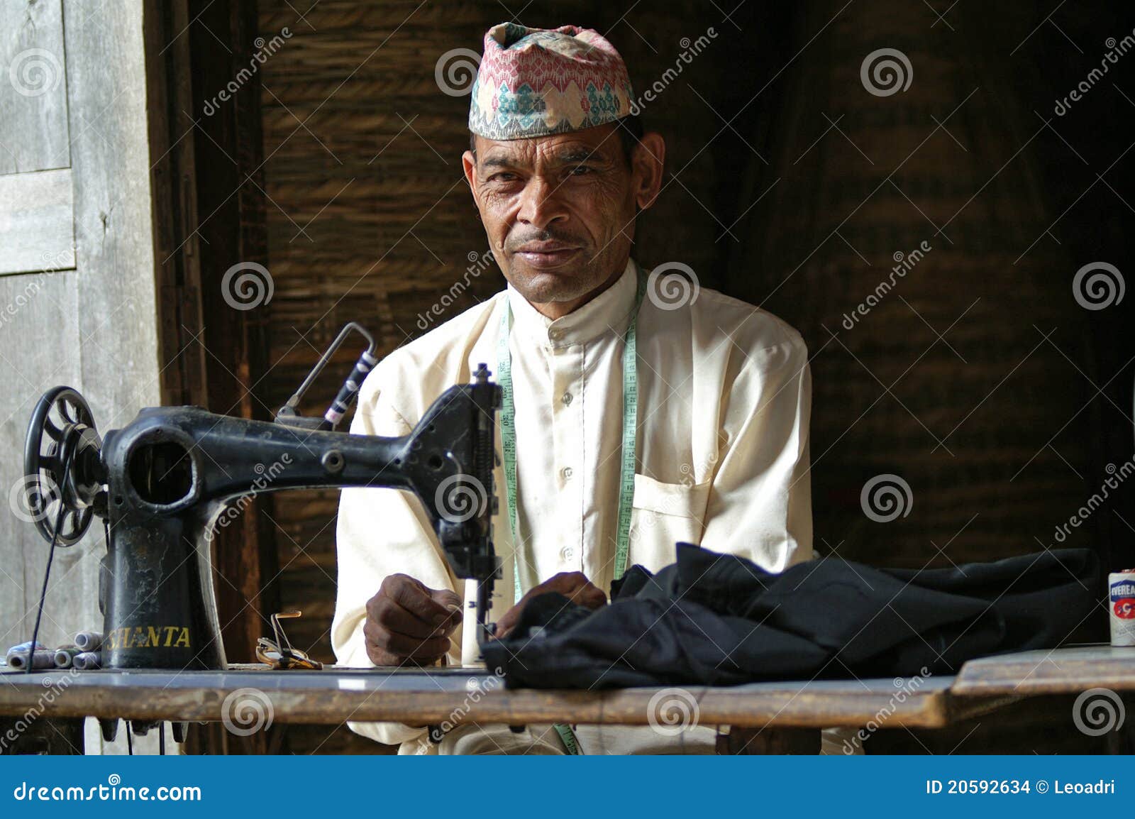 Taylor Sews Clothes With A Sewing Machine Editorial Image ...