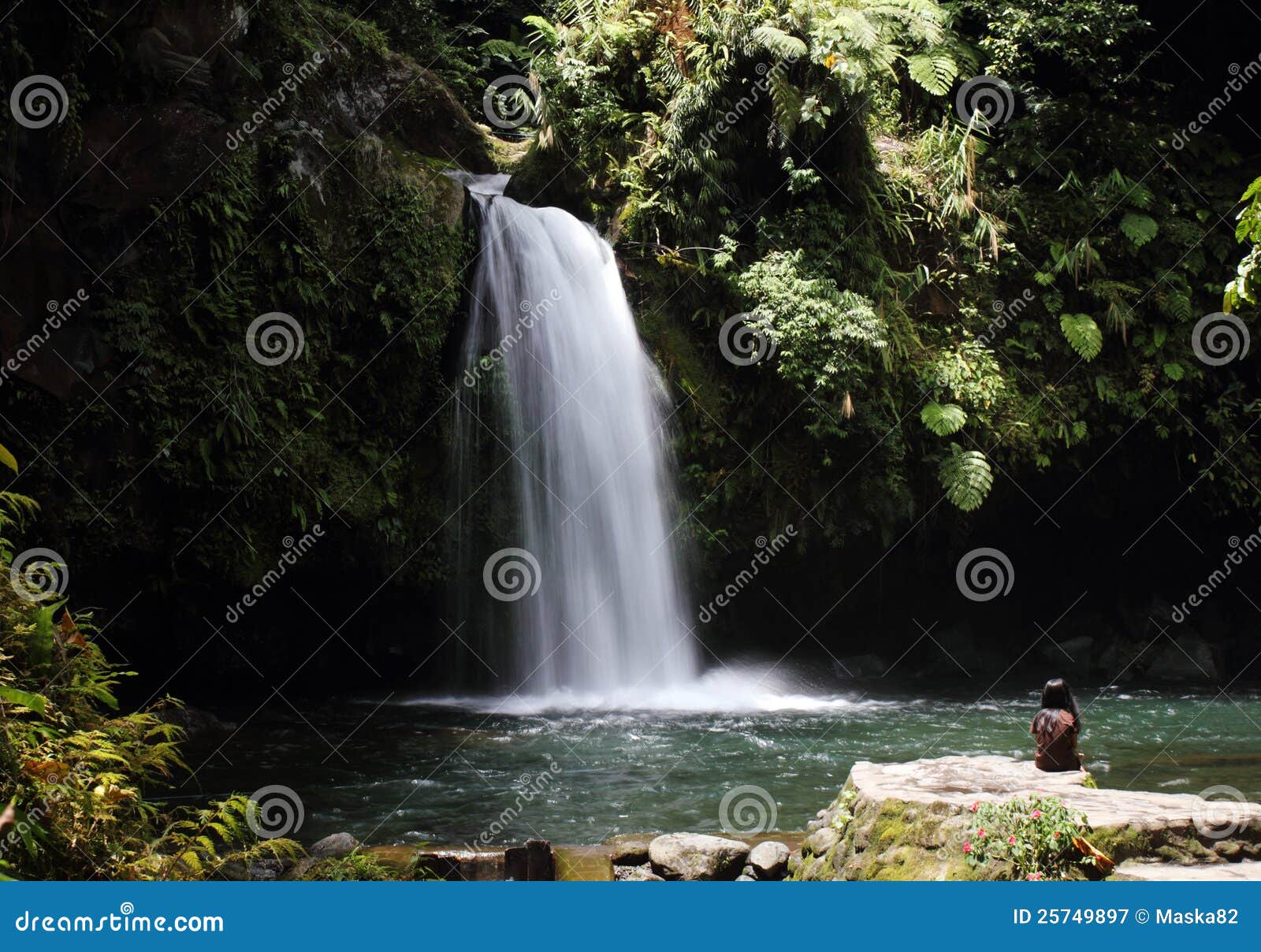 Taytay Falls stock image. Image of tropical, park, fresh - 25749897