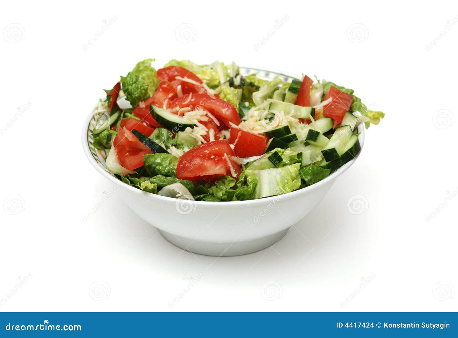 Tazón De Fuente De Ensalada Foto de archivo - Imagen de objeto, tomate ...