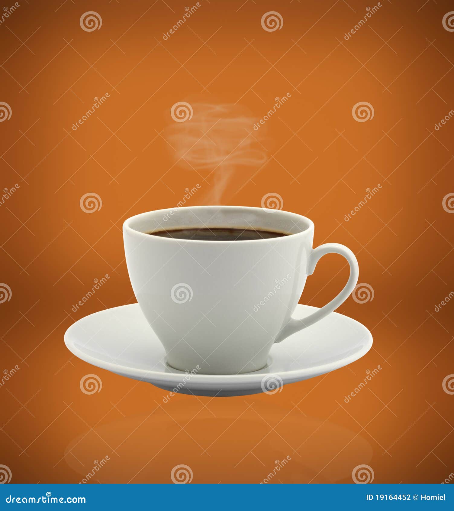 Taza De Café Caliente Foto De Archivo Imagen De Humo 19164452
