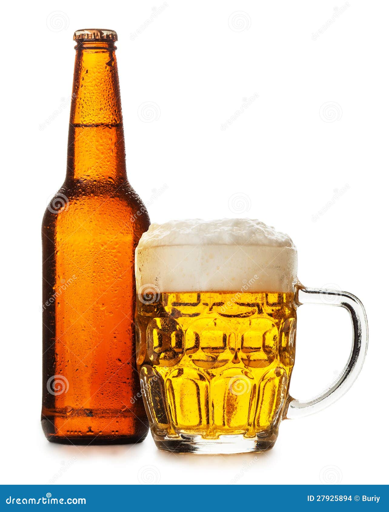 Taza de cerveza foto de archivo. Imagen de derramamiento - 27925894