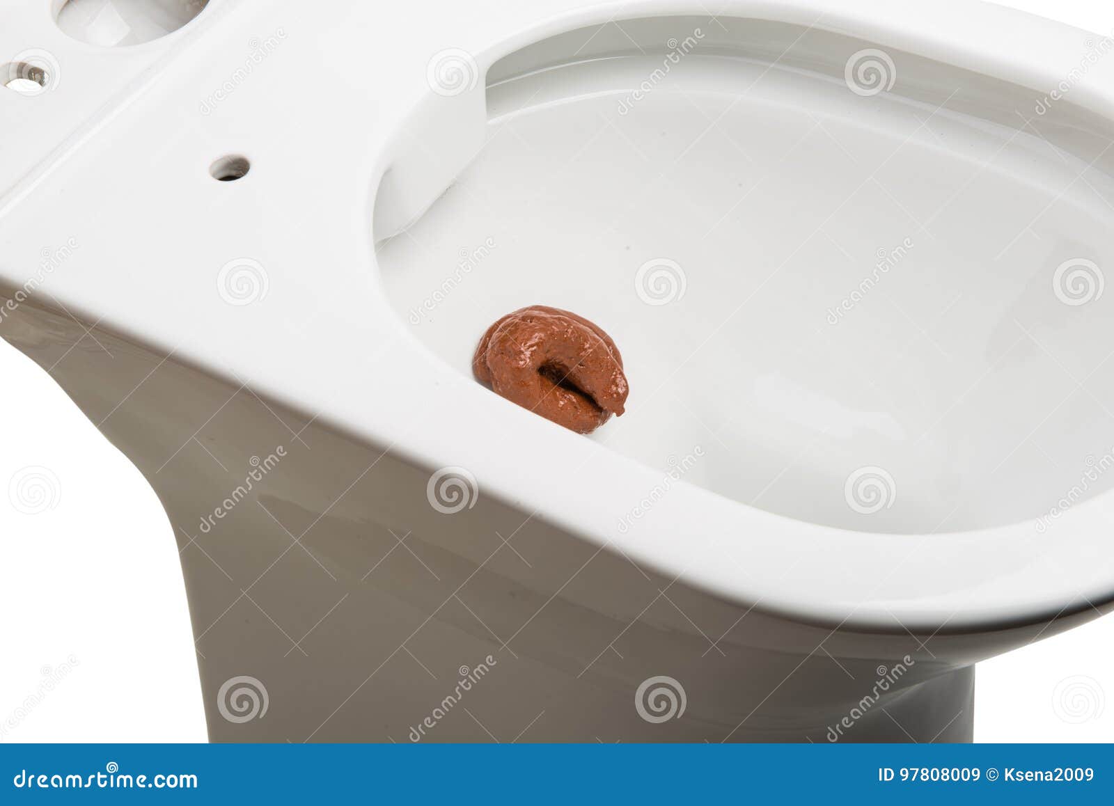 Taza Del Inodoro Blanca Aislada Imagen de archivo - Imagen de cisterna ...