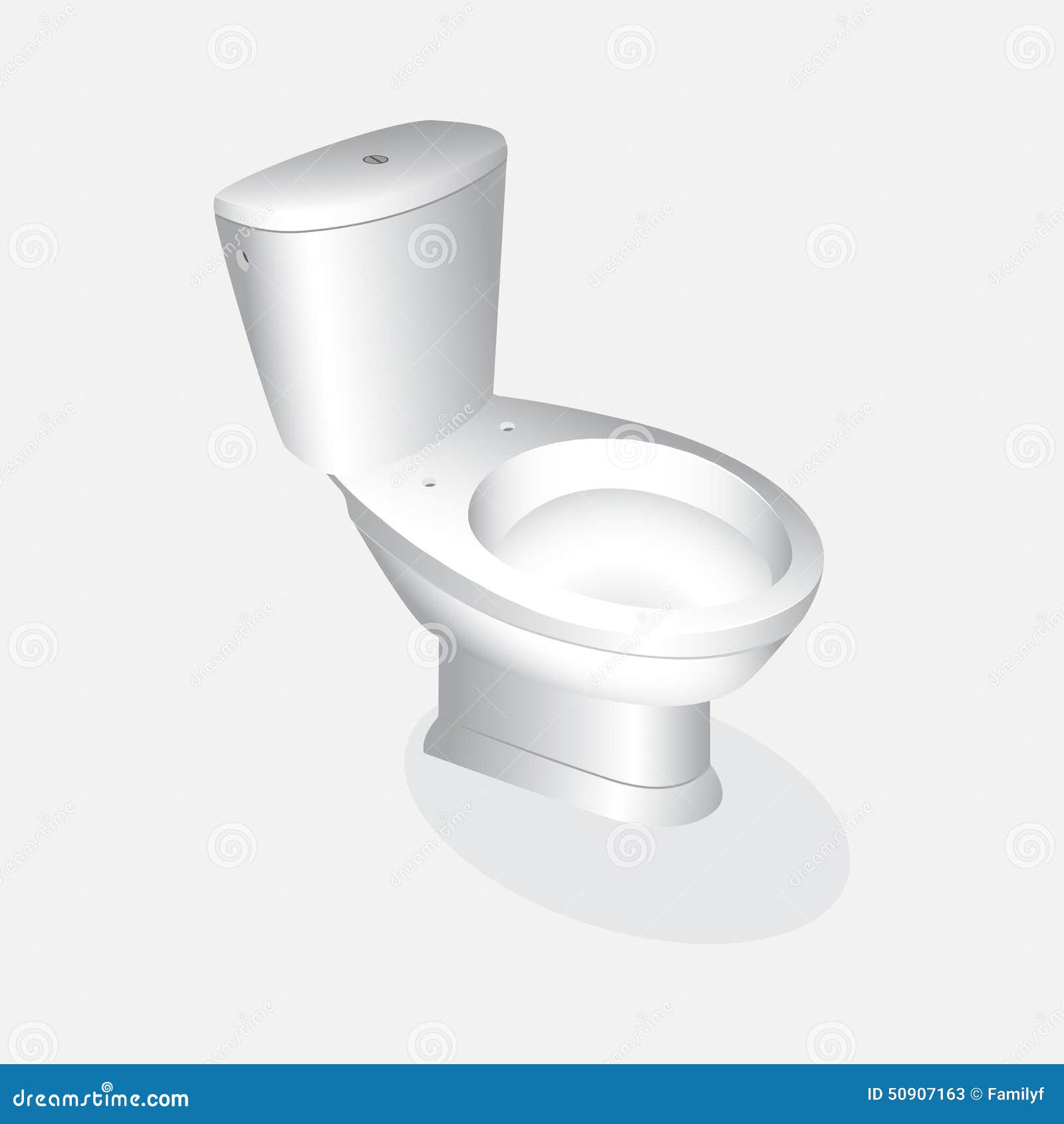 Taza Del Inodoro Del Vector Realista Ilustración del Vector ...