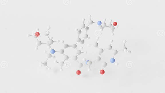 Tazemetostat Molecule 3d, Molecular Structure, Ball and Stick Model ...