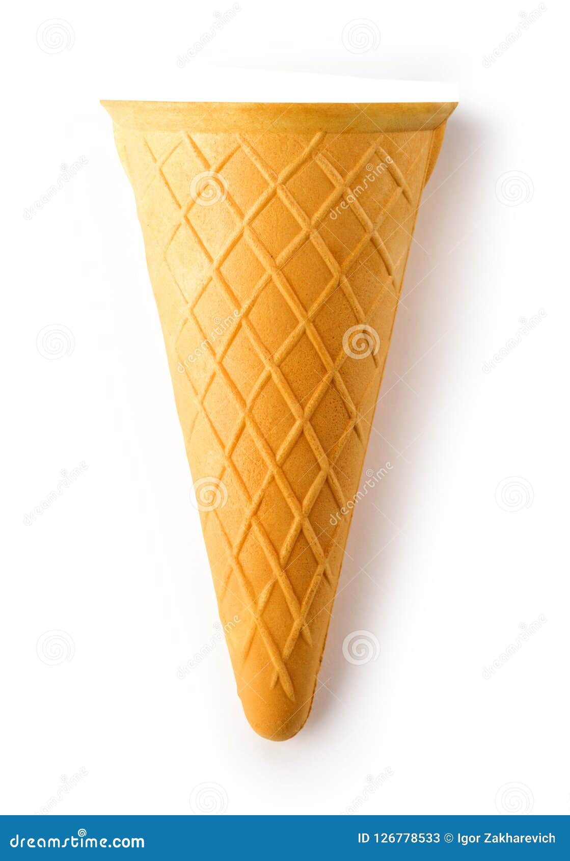 Tazza Della Cialda Per Il Gelato Immagine Stock - Immagine di vaniglia ...