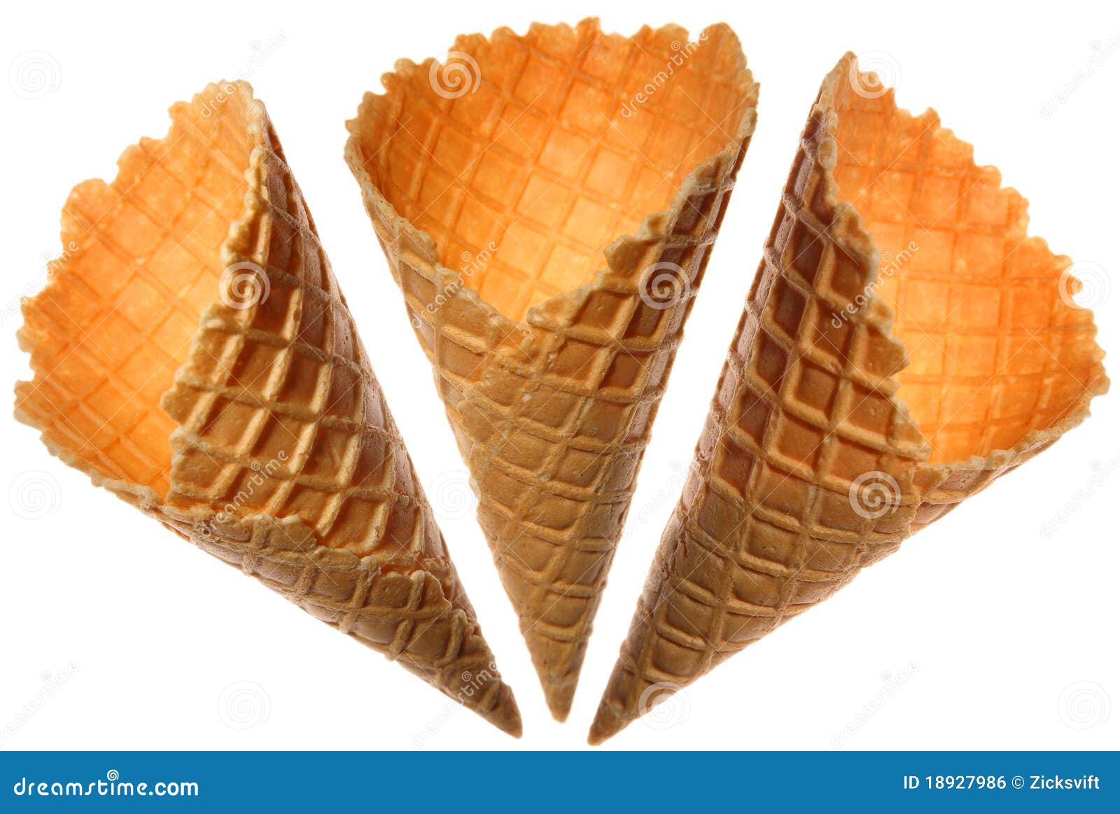 Tazze Della Cialda Per Gelato Fotografia Stock - Immagine di caloria ...