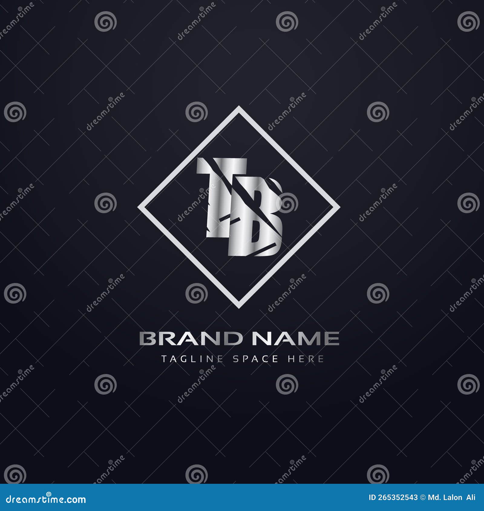 TB Text Logo Design stock vector. Illustration of poster - 265352543