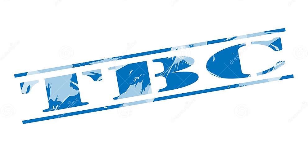 Tbc blue stamp stock illustration. Illustration of background - 98291443