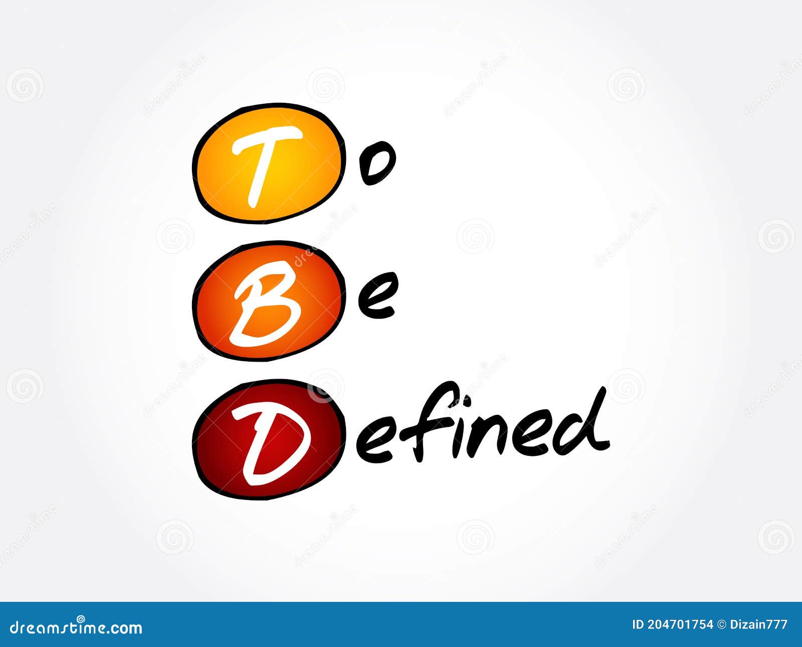TBD - To Be Defined Acronym Text Stamp, Business Concept Background ...