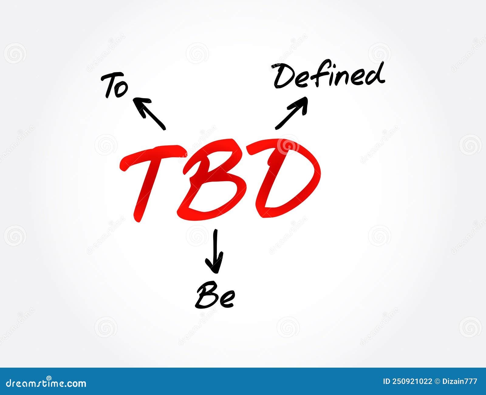 TBD - To Be Defined Acronym, Business Concept Background Stock ...