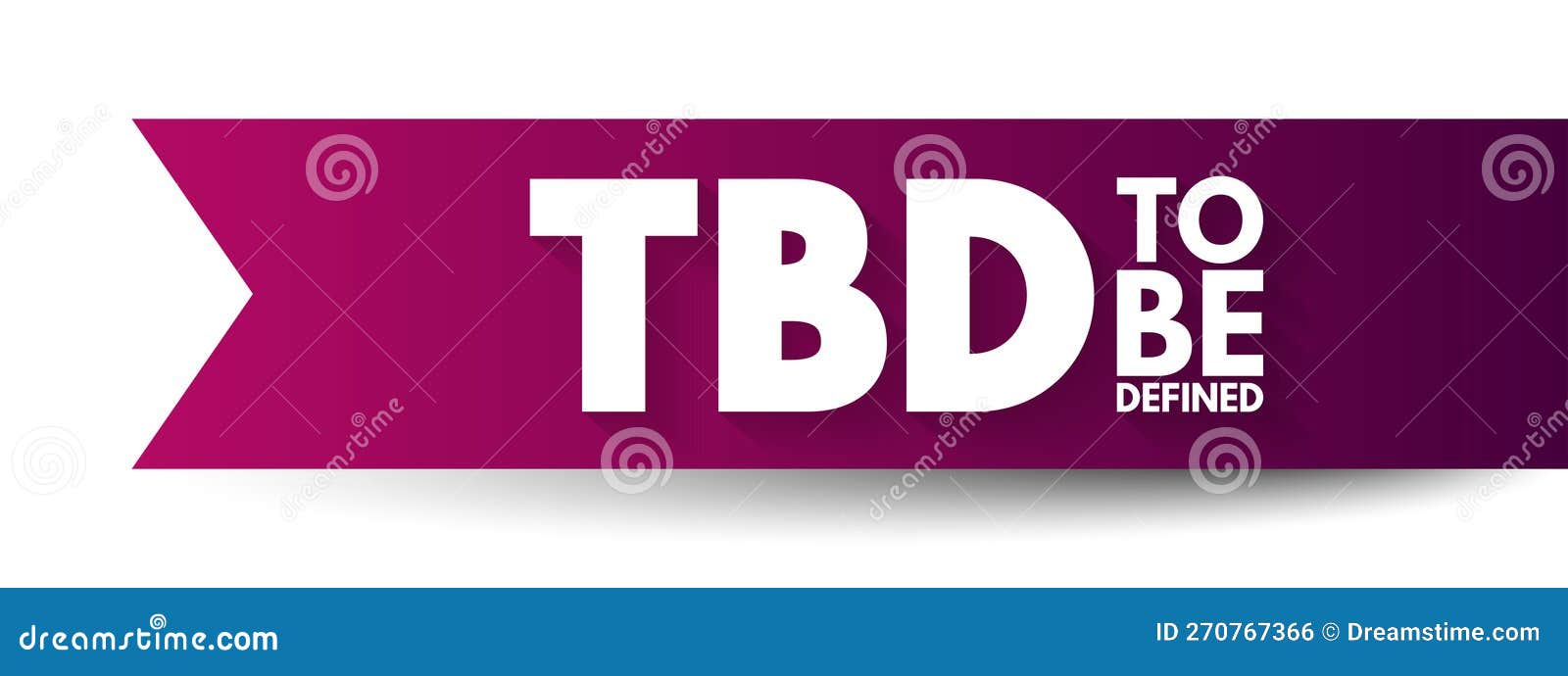 TBD - To Be Defined Acronym, Business Concept Background Royalty-Free ...