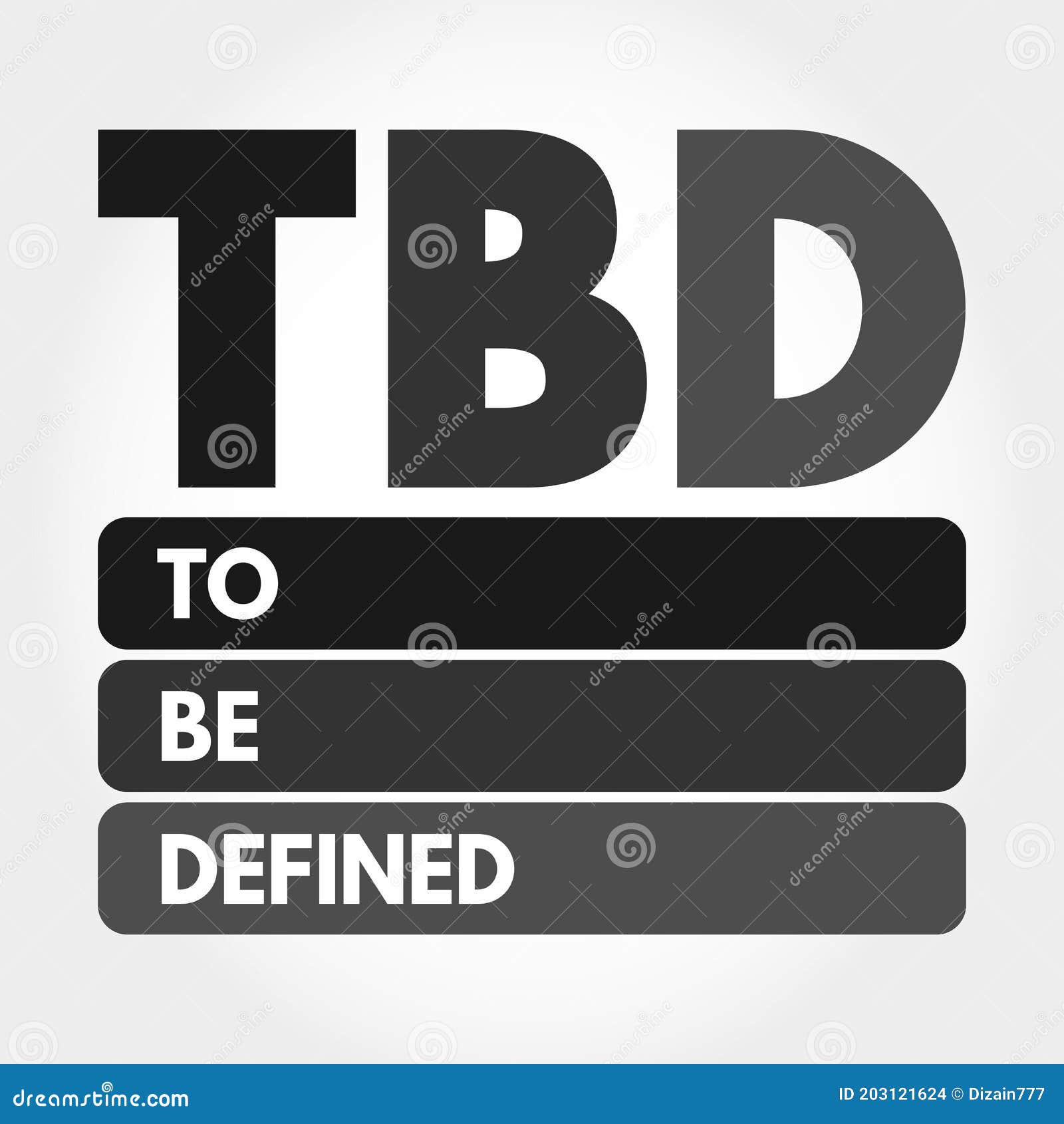 Tbd To Be Defined Concept With Big Word Or Text And Team People With ...
