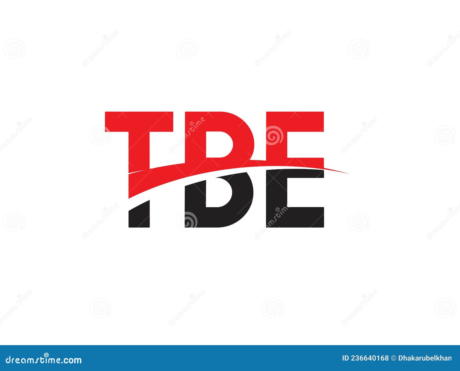 TBE Letter Initial Logo Design Vector Illustration Stock Vector ...