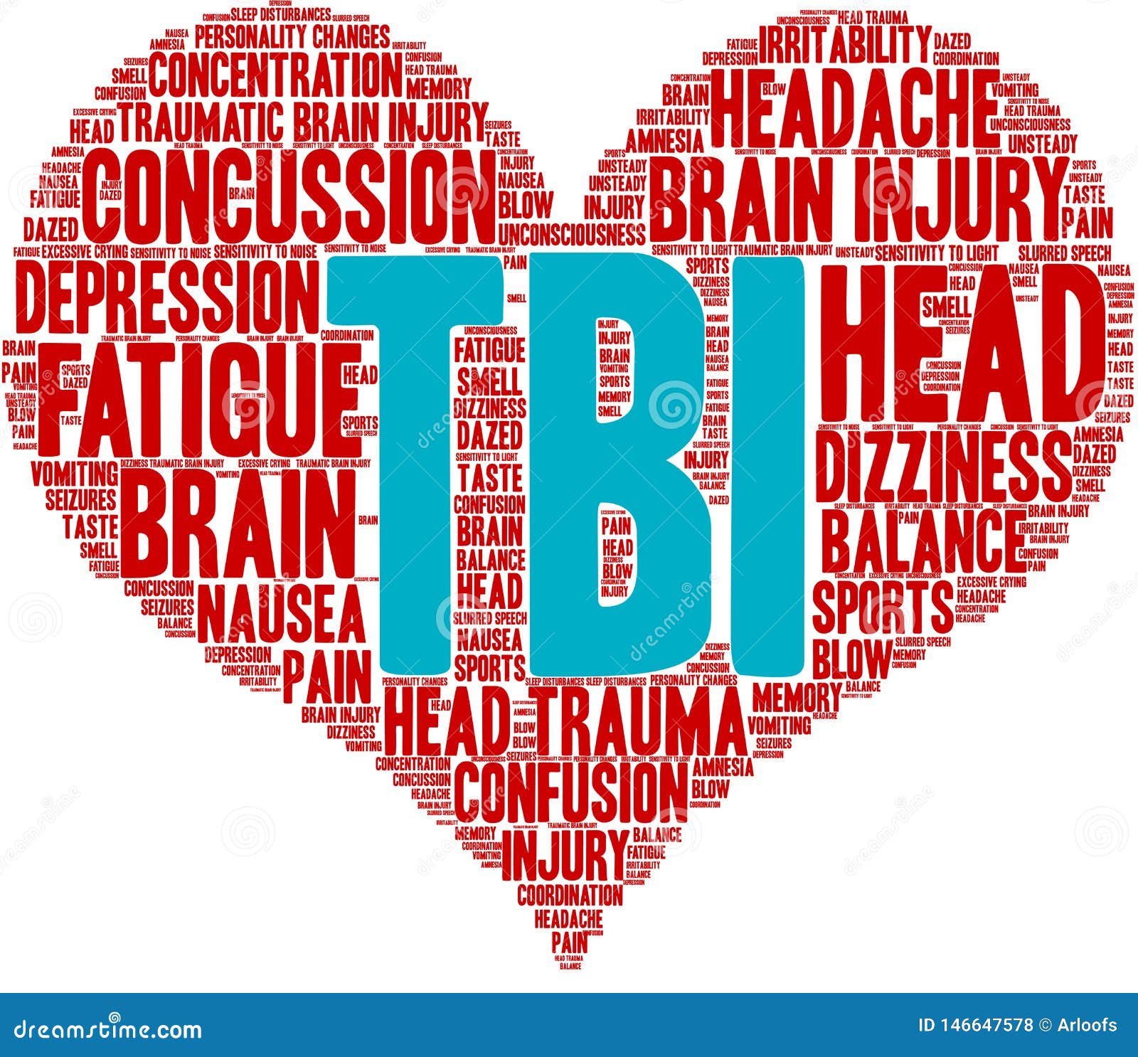 TBI Word Cloud stock vector. Illustration of dazed, light - 146647578