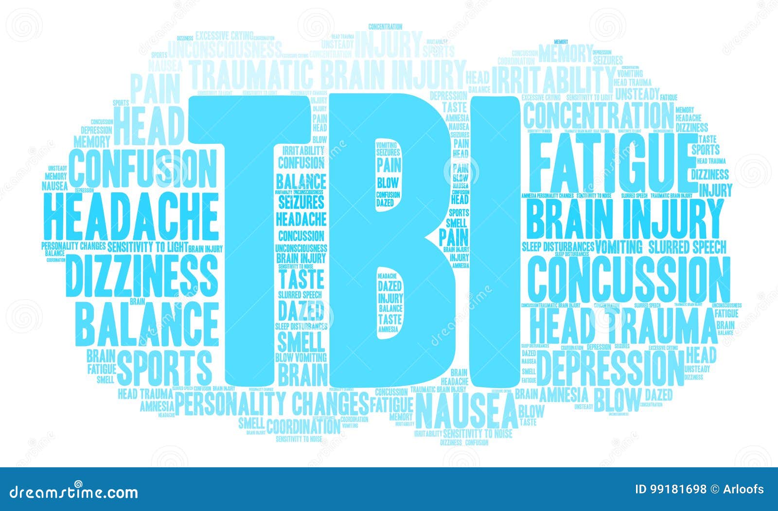 TBI Word Cloud stock vector. Illustration of balance - 99181698