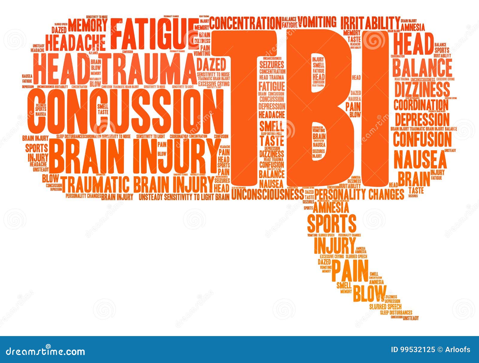 TBI Word Cloud stock vector. Illustration of concentration - 99532125