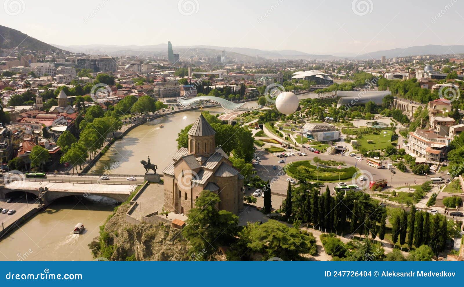 Tbilisi Downtown and Its Attractions Stock Footage - Video of cityscape ...